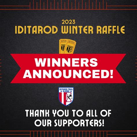 2023 Iditarod Winter Raffle Winners Announced Iditarod