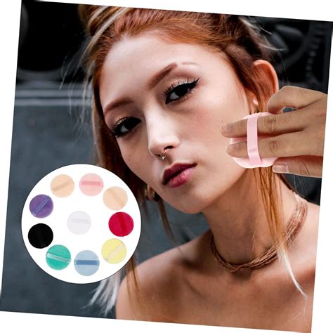 Housoutil 10pcs Puff Face Tools Make Up Sponge Makeup Puffs Facial
