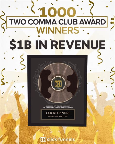 1000 Two Comma Club Award Winners We Are So Excited To Announce