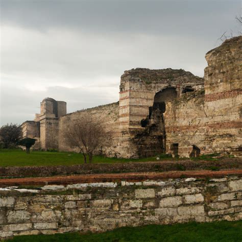 Walls Of Constantinople In Istanbul In Turkey Overviewprominent