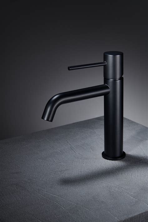 Monomando Lavabo Negro Mate Serie Monza Imex Products