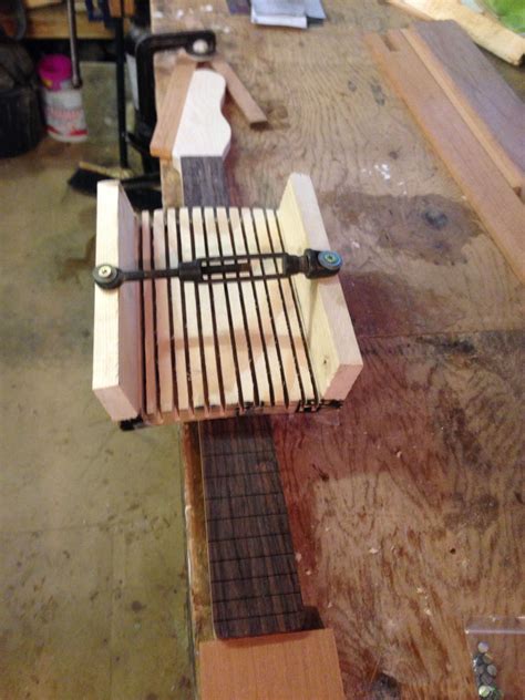 Shaping Fret Board Radius With Handmade Radius Block