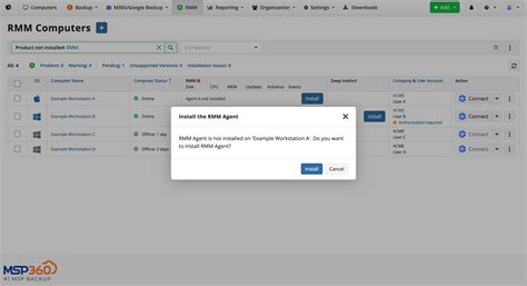 Msp360 Rmm How To Install And Deploy In Various Scenarios