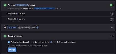 Show All Deployments In Merge Request Widget Gitlab Cicd Gitlab Forum