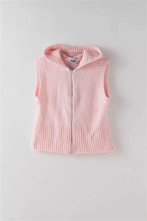 Vintage Zip Sweater Vest Urban Outfitters