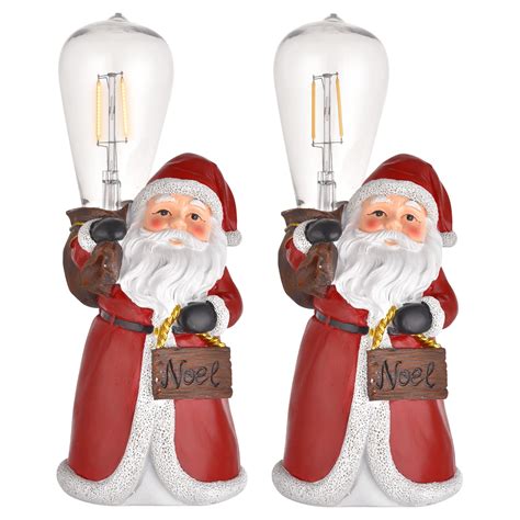 Yescom Resin Santa Claus Light Christmas Party Tabletop Decoration With
