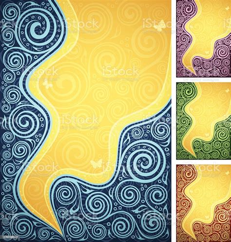 Floral Multicoloured Backgrounds Stock Illustration Download Image