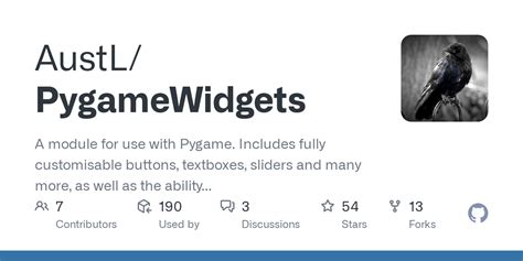 GitHub AustL PygameWidgets A Module For Use With Pygame Includes Fully Customisable Buttons