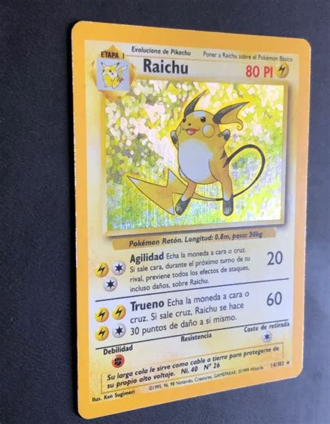 Raichu 14102 Base Set Español Tcg Coleccionistas