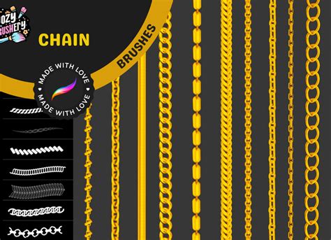 Chain Procreate Brushes GraphicsBunker