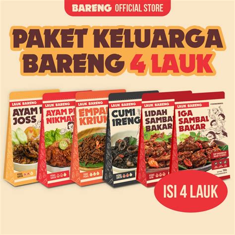 Jual Lahap Bareng Paket Keluarga Bareng 4 Lauk Laukmakanan Instant