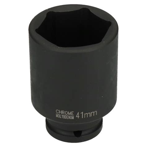 41mm 12 Drive Double Deep Metric Impact 6 Sided Socket Peugeot Ball