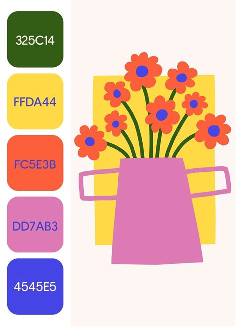 Trendy Color Palette Bright Color Palette With Hex Codes Summer Colors Palette Colour Schemes