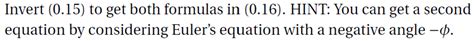 Solved Invert 015 To Get Both Formulas In 016 Hint