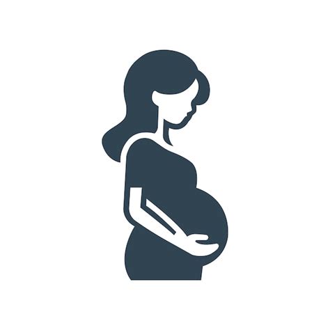 Premium Vector Pregnant Woman Simple Drawing