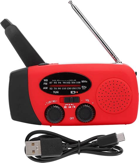 Radio De Manivela Solar De Desastre Radio De Carga Solar Para Radio