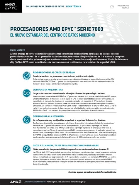 Amd Epyc 7003 Series Datasheet Es Pdf