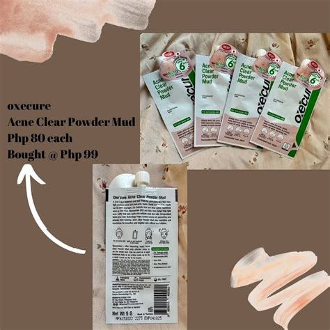 Oxecure Acne Clear Powder Mud Beauty And Personal Care Face Face Care