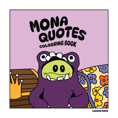 Nanalan Colouring Book Mona Quotes Cute Mindfulness Adult