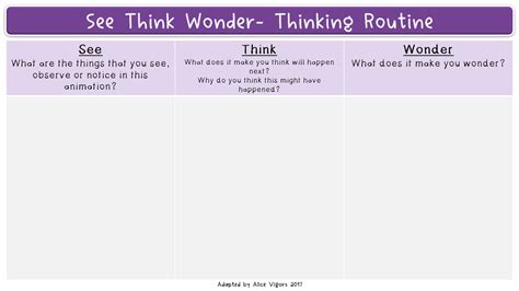 See Think Wonder Example