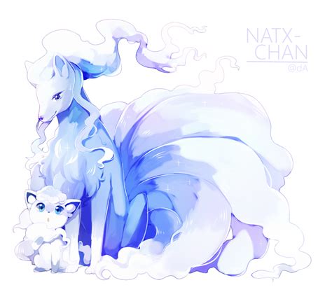 Alolan Ninetales Family By Natx Chan On DeviantArt Pokemon Gif Pokemon Ninetales Fan Art