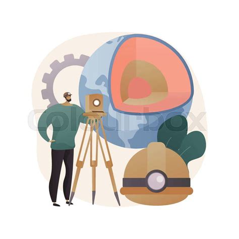 Geophysics Abstract Concept Vector Illustration Geo Physica Colourbox