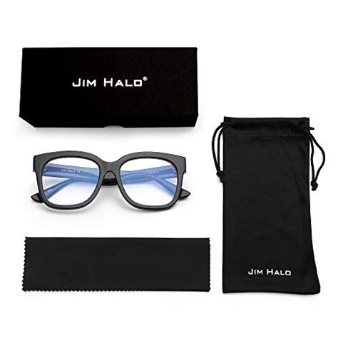 Jim Halo Blue Light Blocker Glasses For Women Oversized Square Computer