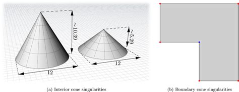 Cone Singularities And Boundary Cone Singularities Are Shown On