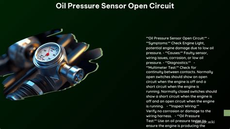7 Essential Facts About Oil Pressure Sensor Open Circuit Issues