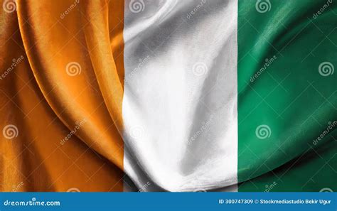 Cote D Ivoire Ivory Coast Waving Flag Stock Illustration Illustration