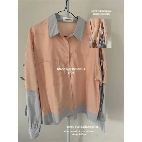 Jual Preloved Kemeja Rubylicious Shopee Indonesia