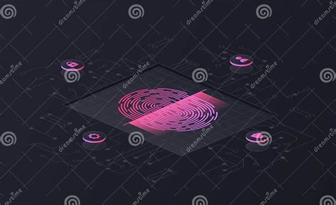 digital security access with biometrics data abstract concept stock