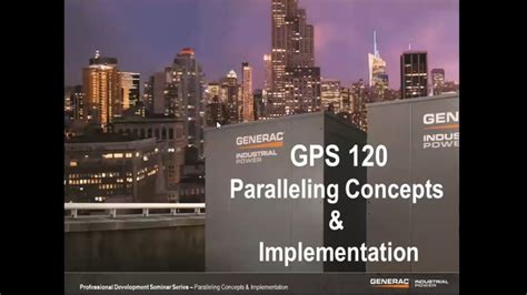 Generator Paralleling Concept And Implementation Webinar Youtube
