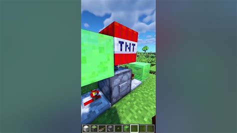 Simple Tnt Cannon 💣😲 Minecraft Hacks Shorts Youtube