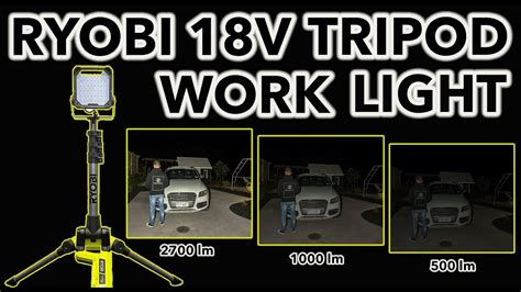 ryobi 18v tripod worklight youtube