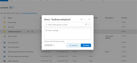 New Link Sharing Manage Access Sharepoint Stuff