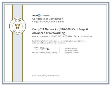 Omar El Sayed On Linkedin Certificate Of Completion