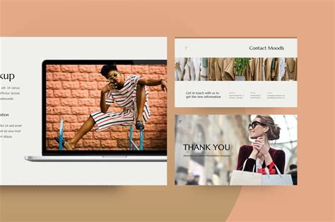 Moodls моделирование и мода Powerpoint Шаблоны презентаций Включая художник и бизнес Envato