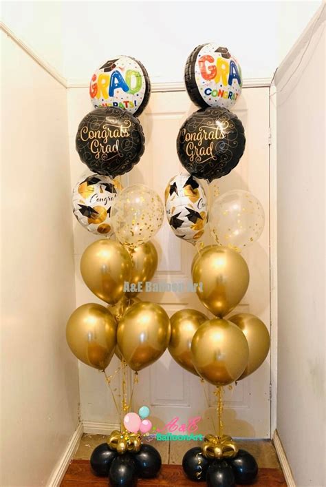 Helium Balloons With Congratulations And Chrome Balloon Design Code