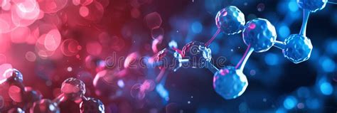 Visual Representation Of A Molecular Structure Reflecting Scientific