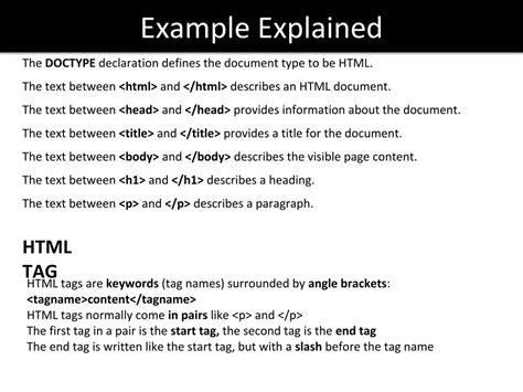 Ppt Learn Advanced And Basic Html Lesson 1 Powerpoint Presentation