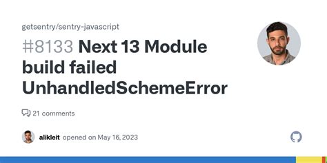 Next 13 Module Build Failed Unhandledschemeerror · Issue 8133