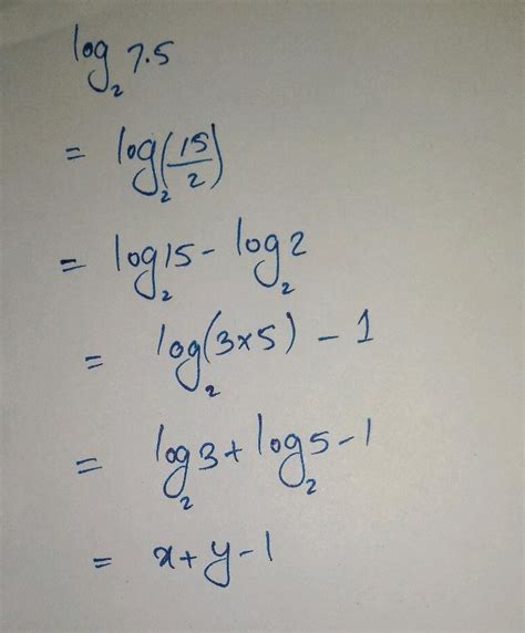 Evaluate Each Of The Following In Terms Of X And Y It Is
