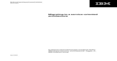 migrating to a service oriented architecturemigrating to a service