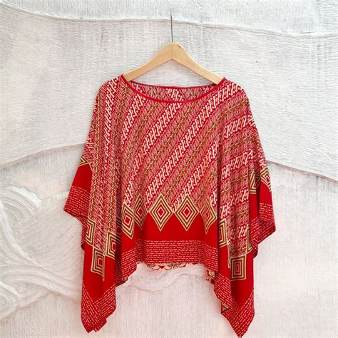 Batwing Batik Top Womens Fashion Tops Blouses On Carousell