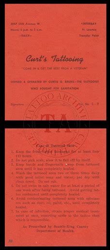 Original Curt Bruns Business Card