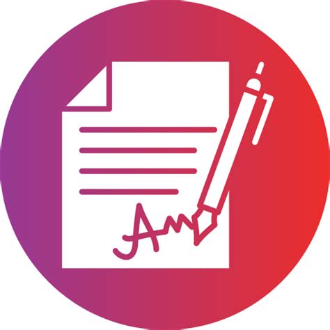 Signed Generic Flat Gradient Icon