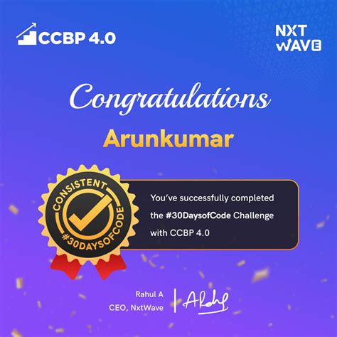 Arunkumar Ravi On Linkedin Day52 30daysofcodechallenge