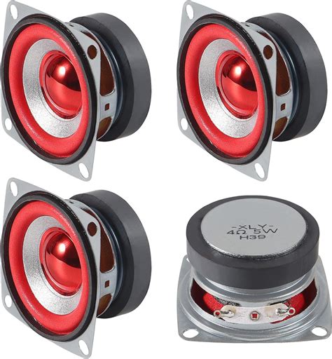 Amazon Com DWEII 4 Pack 4Ohm 5W Full Range Audio Speaker Bass Stereo Woofer Loudspeaker