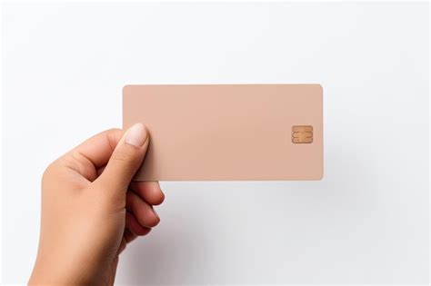 Premium Photo Hand Holding A Credit Card Isolated On White Background